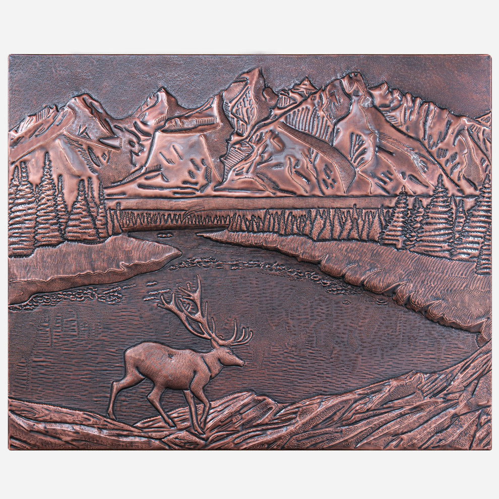 Mountain Scene Kitchen Backsplash Tile | Natuross