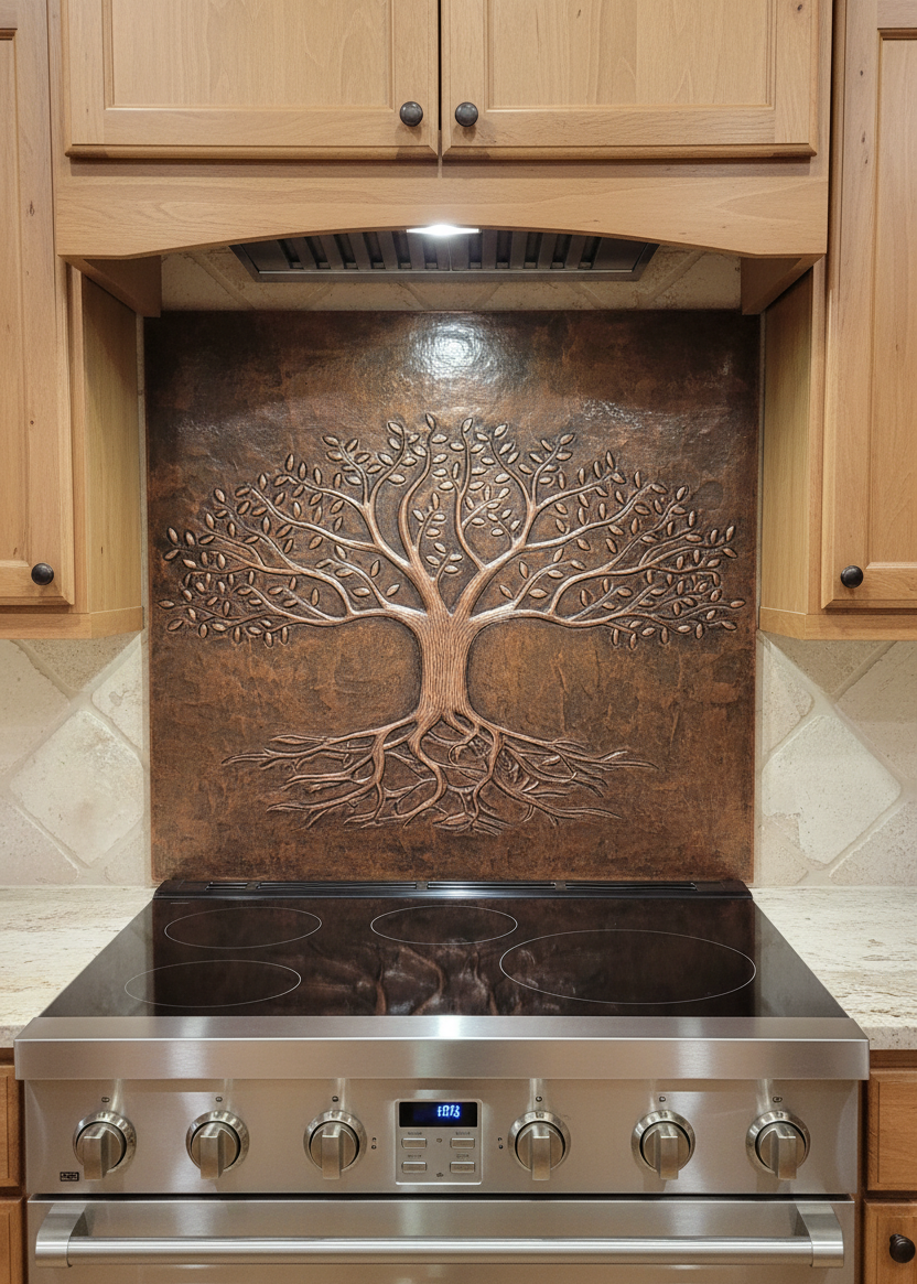 Copper Backsplash & Custom Copper Panels | Hand-Hammered | Natuross