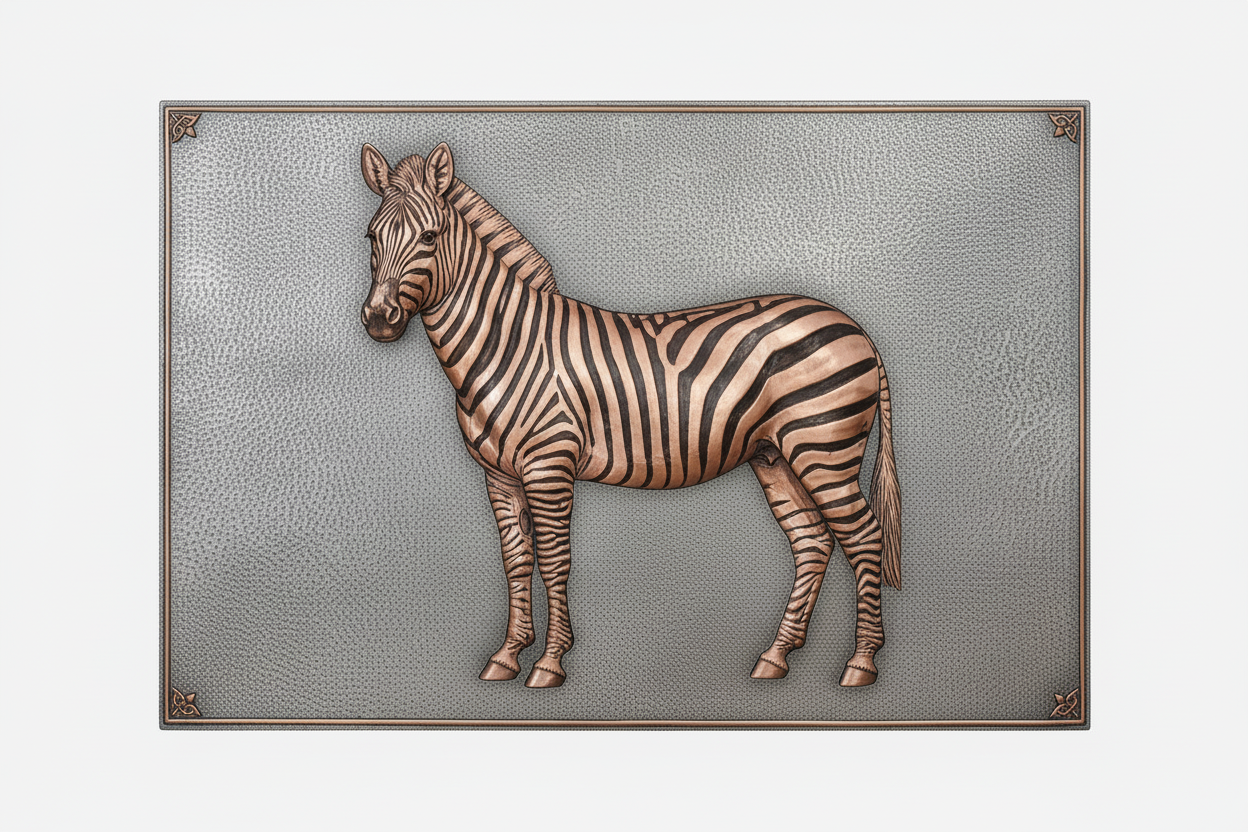 Zebra Copper Panel African Wildlife & Safari Wall Art – Natuross